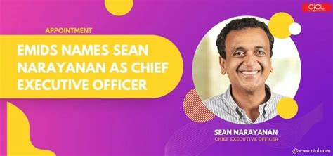 Emids Names Sean Narayanan As Chief Executive Officer