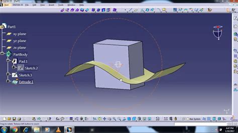 Replace Face Solid Catia V5 Youtube