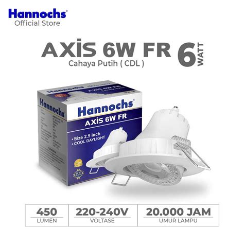 Jual Hannochs Lampu Downlight Led Axis Watt Fr Cahaya Putih