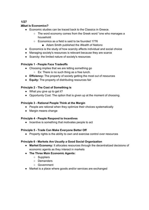 Macroeconomic Principles Course Guide Econ 103 Macroeconomic Principles Uiuc Thinkswap