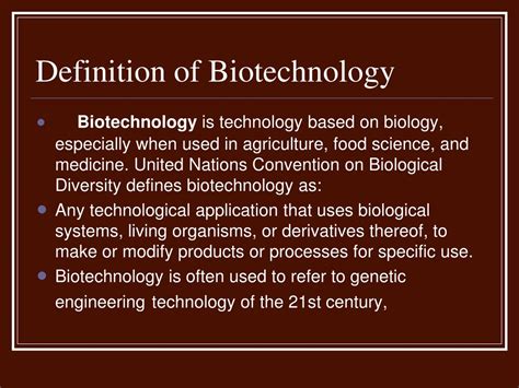 Biotechnology Definition