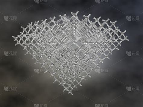 分子的结构的钻石