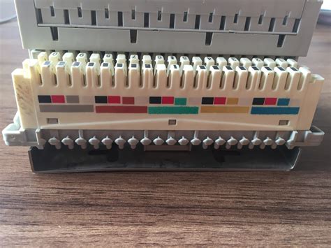 White Grey KRONE LSA Disconnection Module Krone Module 10 Pair With Color Label