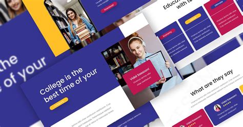 Шаблон Powerpoint для колледжа Шаблоны презентаций Включая колледж и школа Envato