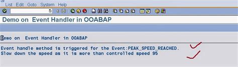 OO ABAP Events SAPCODES