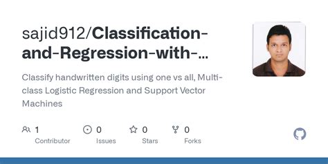 Github Sajid Classification And Regression With Svm Logistic Regression Classify