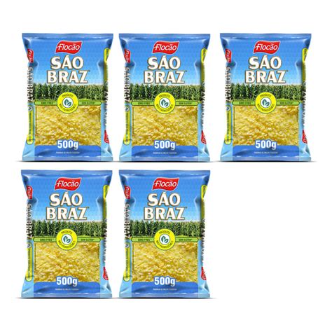 Flocão De Milho São Braz 500g Cuscuz Não Transgênico 100 Natural