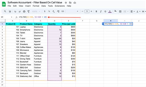 Google Sheets Filter Based On Cell Value Simple Methods
