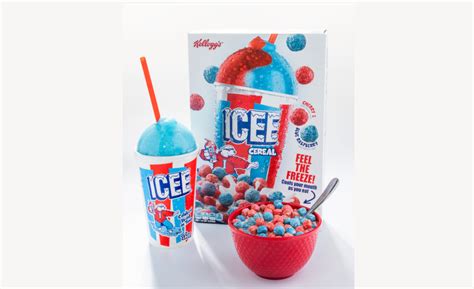 The Icee Company Kelloggs Launch Cooling Icee Cereal Snack Food