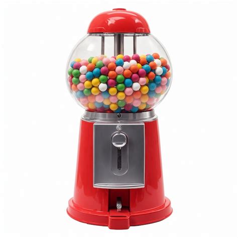 Premium Ai Image Gumball Machine Gum Dispencer 3d Rendering Isolated On White Background