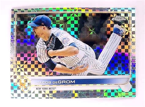 Jacob Degrom 2022 Topps Chrome Xfractor X Fractor 125 New York Mets Sp