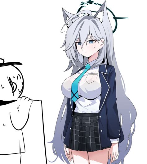 Sensei Shiroko Doodle Sensei And Shiroko Terror Blue Archive Drawn