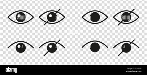 Password Hidding Icons Set Icons For Data Privacy And Sensitive Content Mark Outline Vector