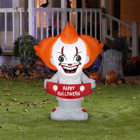 Warner Brothers 4 Ft Lighted Warner Bros It Pennywise Inflatable In