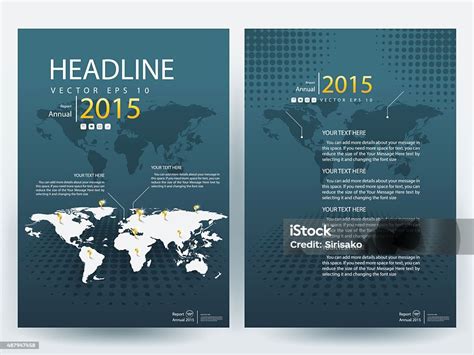 브로셔 디자인 템플릿 레이아웃을 일러스트 및 벡터 2015년에 대한 스톡 벡터 아트 및 기타 이미지 2015년 3차원 형태 건설 프레임 Istock