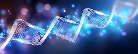 Premium AI Image Abstract DNA Technology Science Medical Concept