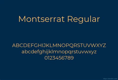 Montserrat Regular Font Free Download Ttf Otf Wisabo Fonts