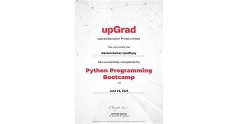 Naveen Upadhyay On Linkedin Programming In Python Bootcamp • Naveen