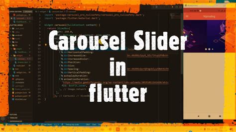 Custom Slider Carousel In Flutter Vipcoding Youtube