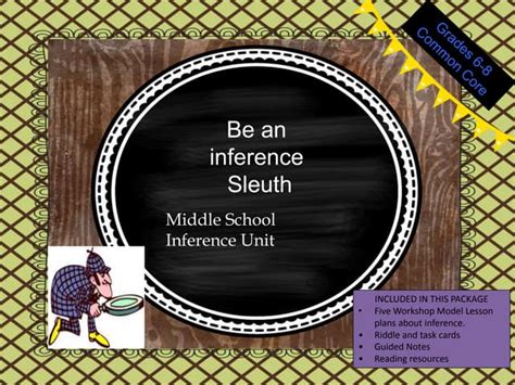 Teaching Inference Middle School Special Education Ppt