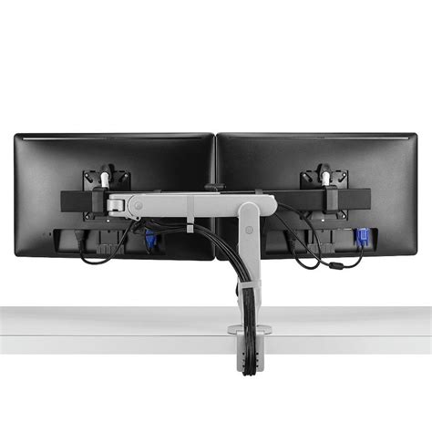 CBS Ollin Dual Mount Bar Monitor Arm Seated