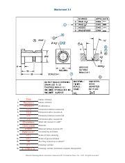 Blueprint Reading Basics Worksheet Revision And Dimension Course