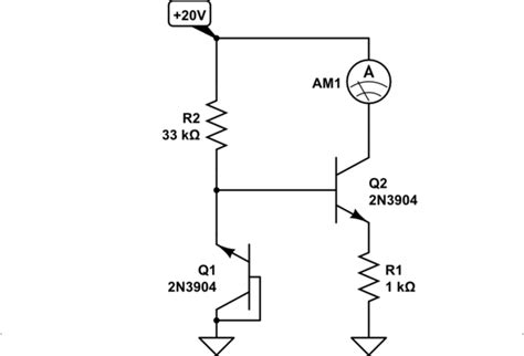 Transistors Can Someone Explain This Current Sink Circuit For Me Electrical Engineering
