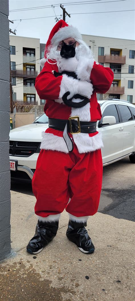 Oreo My 7 Month Old Tux Got A Visit From Santa Despite Being On The Naughty List For Always