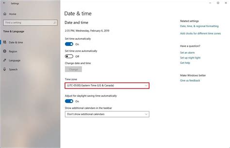How To Change Time Zone Settings On Windows 10 Windows Central
