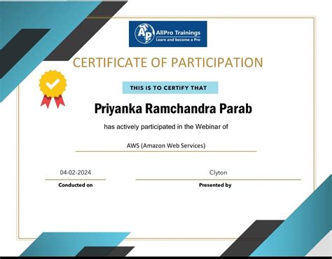 Priyanka Parab On Linkedin Successfully Completed