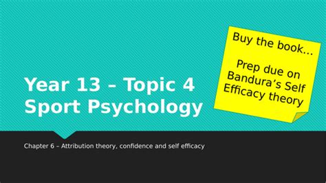 Attribution Theory A Level Pe Teaching Resources