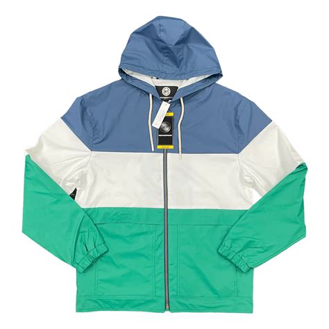 Wp Weather Proof Mens Casual Lightweight Hooded Rain Jacket Blue