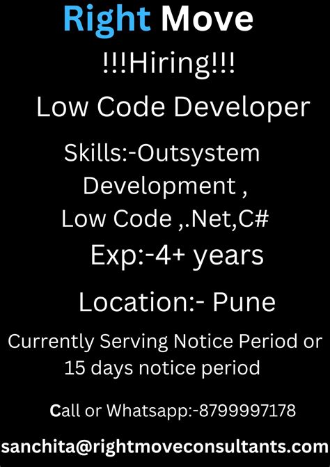 Tanvi P On Linkedin Outsystem Developer Lowcode Dotnet React Hiringnow