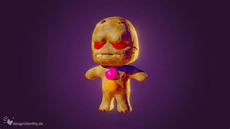 Chibi Gingerbread Man 3d Model By Designidentity [bbc8e94] Sketchfab