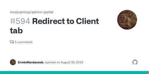 Redirect To Client Tab Issue Invoiceninja Admin Portal GitHub