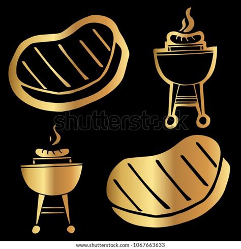 Steak Gold Icon Over 1128 Royalty Free Licensable Stock Vectors