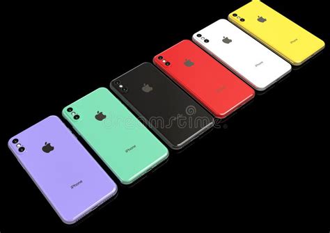 Apple Iphone Xr Successor Leaked Design Mock Up Editorial Stock Image Image Of Camera Color