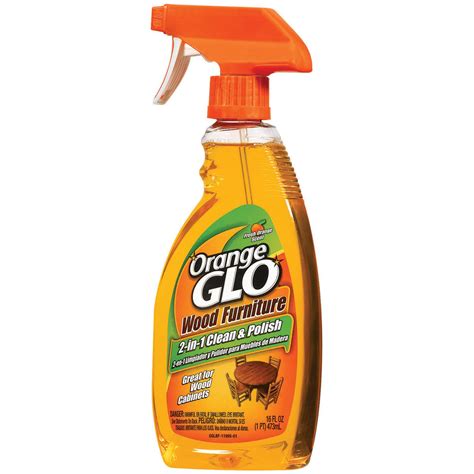 Orange Glo Clean And Polish Wood Furniture Polish 16 Fl Oz 1 Pt 473 Ml