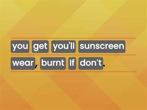 First Conditional Unjumble