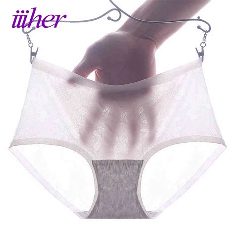 Iiiher Ultra Thin Ice Silk Seamless Panties Women Non Trace Female