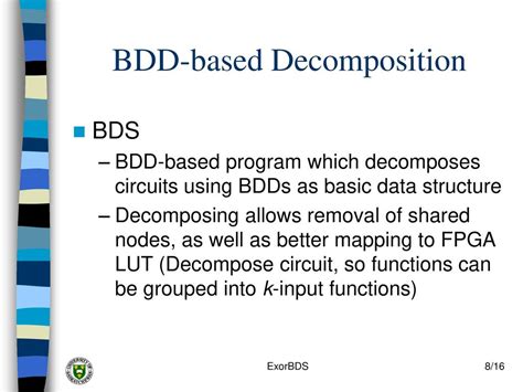 A New Logic Synthesis Exorbds Ppt Download
