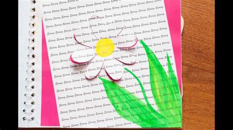 Идеи для ЛД 5 идей для весенних страниц Youtube