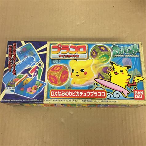 Bandai Dx なみのりピカチュウプラコロ ポケットモンスター プラコロ ポケモン 1997年 日本製 長期保管 レア 絶版ポケット