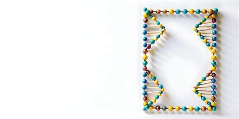 3d Ai Powered Bioinformatics Border Frame Concept With Dna Strands And Data Sequences Genetic