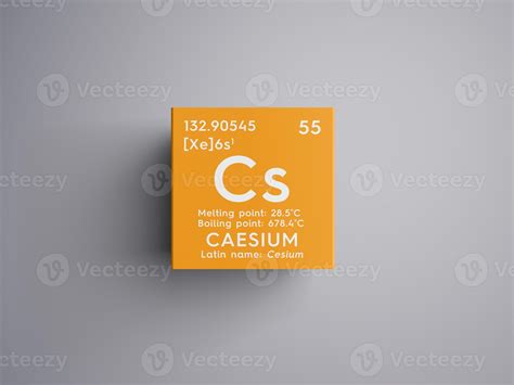 Caesium Cesium Alkali Metals Chemical Element Of Mendeleevs Periodic Table 3d Illustration Caesium Cesium Alkali Metals Chemical Element Of Mendeleevs Periodic Table 3d Illustration