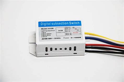 2021 2 ways 3 sections segment switch 3 ways 4 sections piecewise switch 110v 220v section