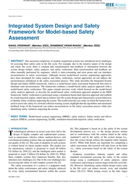 PDF Integrated System Design And Safety Framework For Model Based Safety Assessment