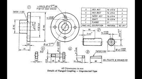 Flange Coupling 2d Drawing Dwg At Irish Lin Blog