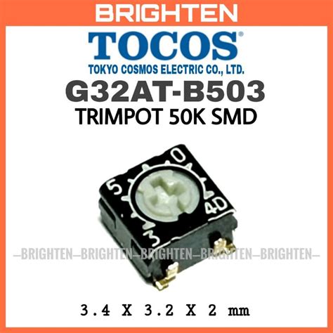 Jual Tokyo Cosmos Trimpot 50k Smd Trimmer Variable Resistor Shopee Indonesia