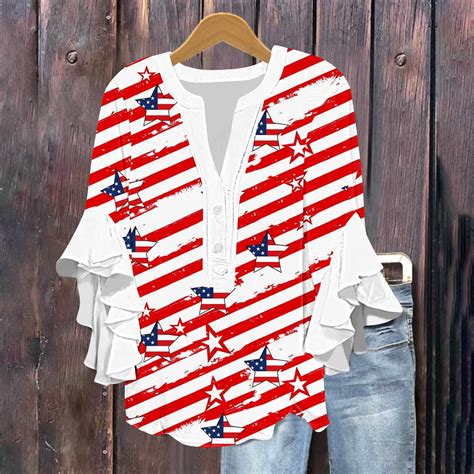 4th Of July Womens Shirts Fourth Of July Shirts Women Women Red White